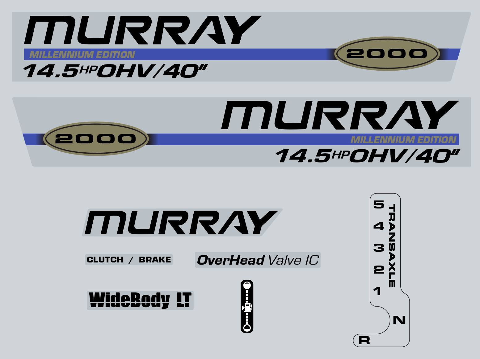 2000 Murray Widebody LT Millennium Edition Decals – Vintage Reproductions