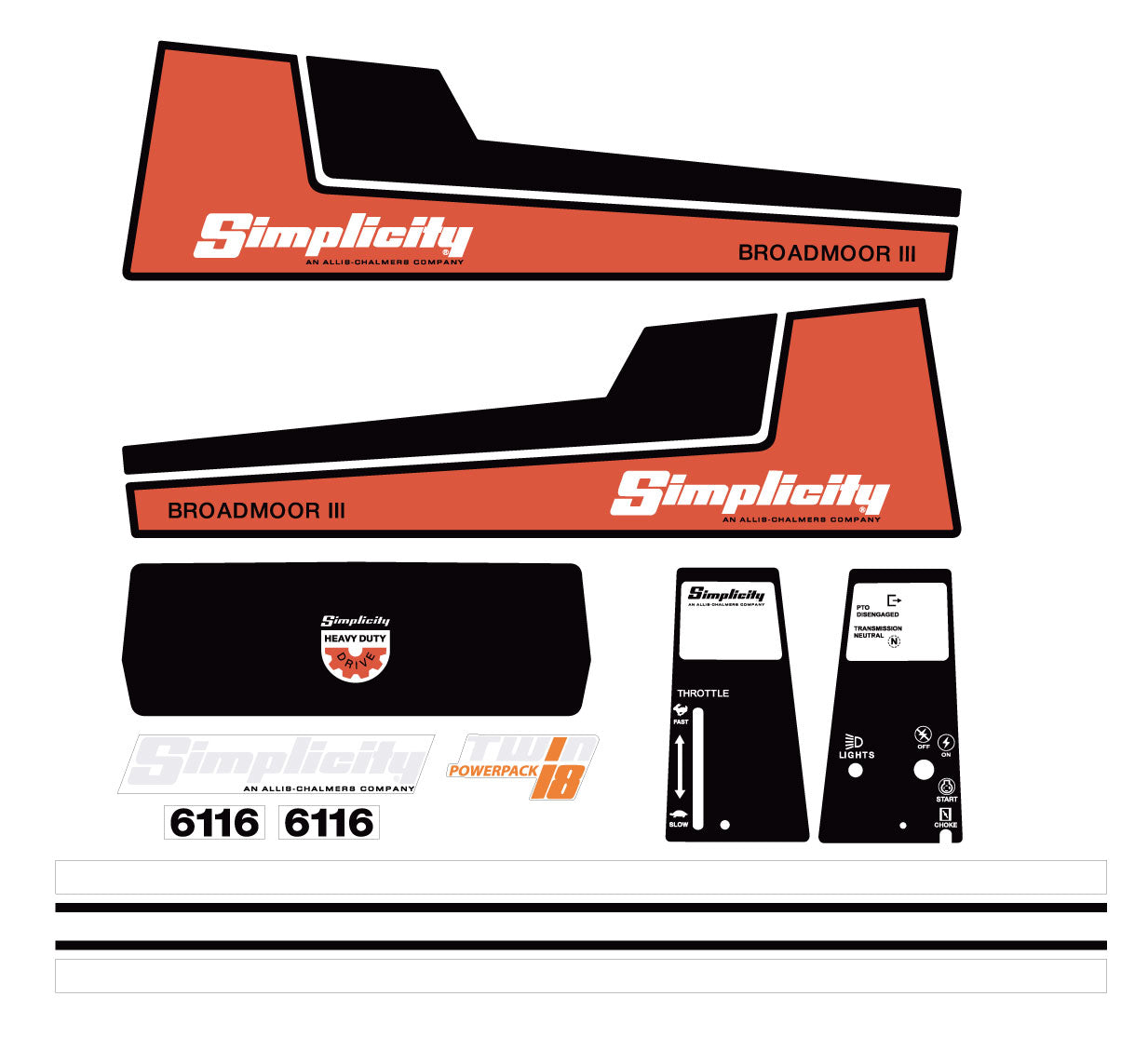 Simplicity 6116 Broadmoor III Decal Kit – Vintage Reproductions