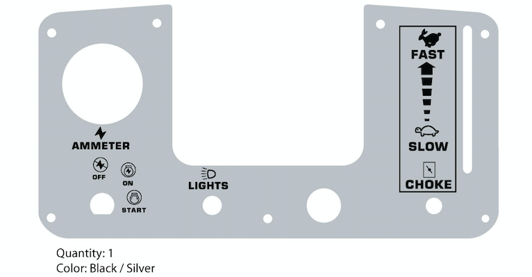 MTD GARDEN TRACKER DASH DECAL – Vintage Reproductions