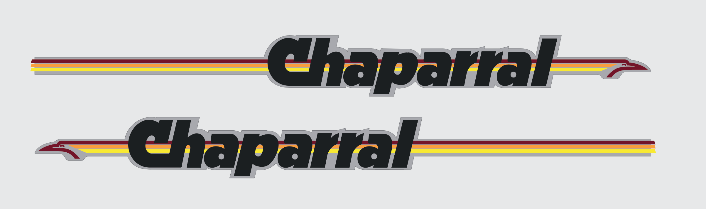 1973 Chaparral Mini Bike Tank Decals – Vintage Reproductions