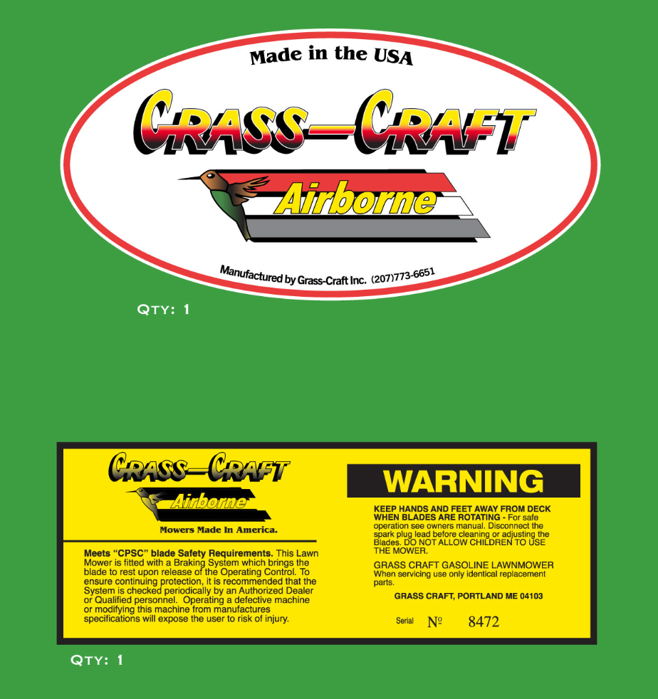 Grass Craft Decals – Vintage Reproductions