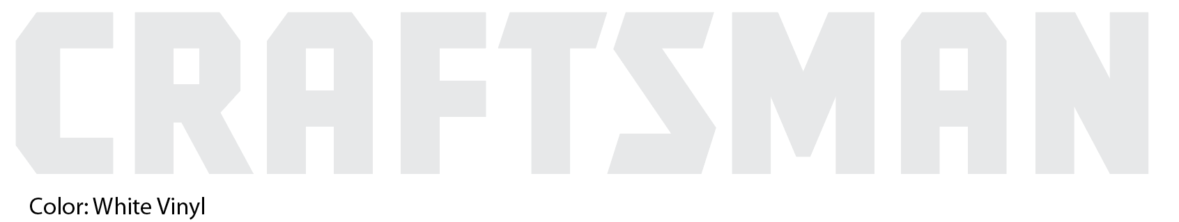 CRAFTSMAN GT6000 Rear Decal – Vintage Reproductions