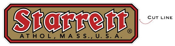 Starrett Logo (3" wide) Decal – Vintage Reproductions