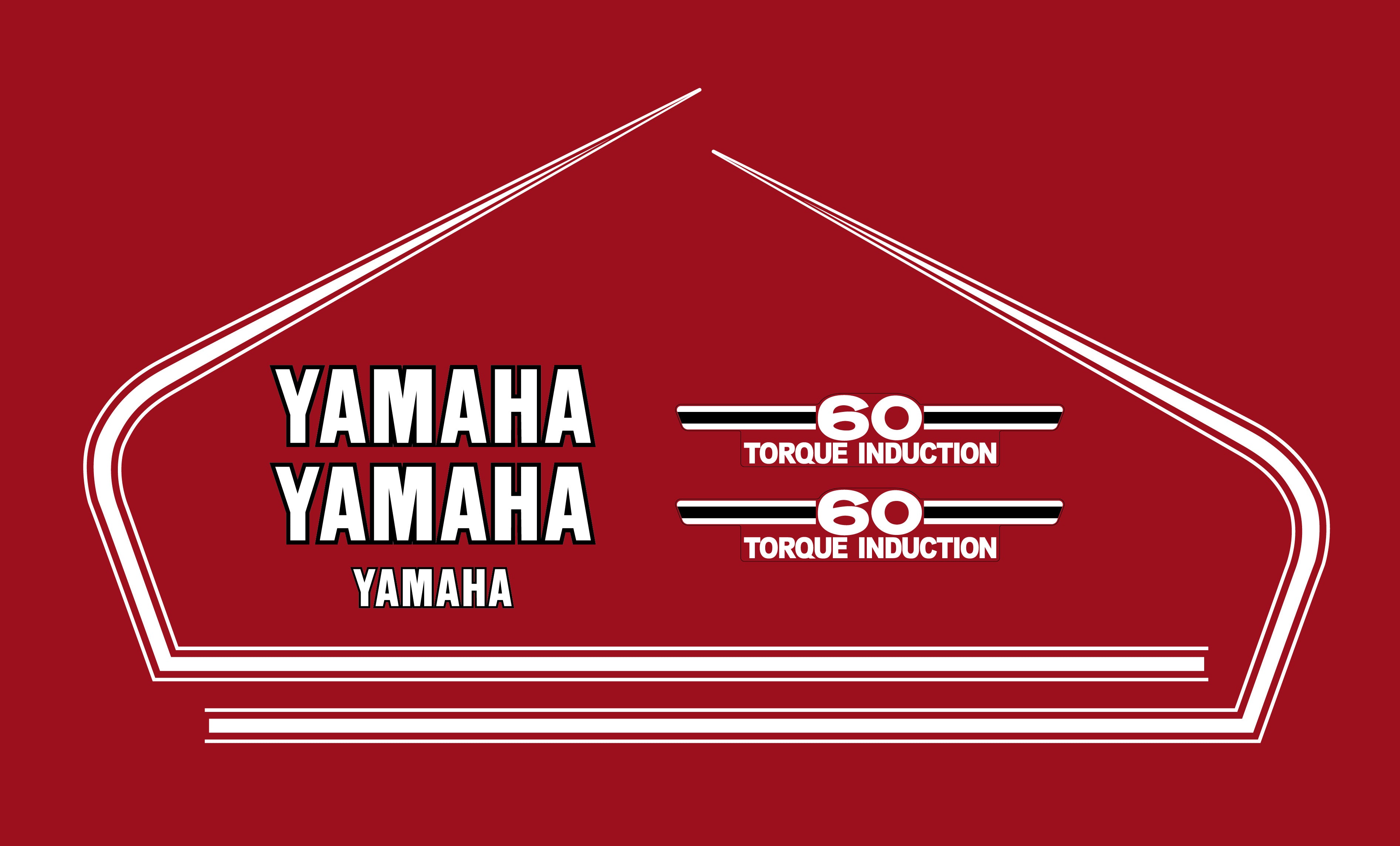 Yamaha 1973RD 60 Decals – Vintage Reproductions