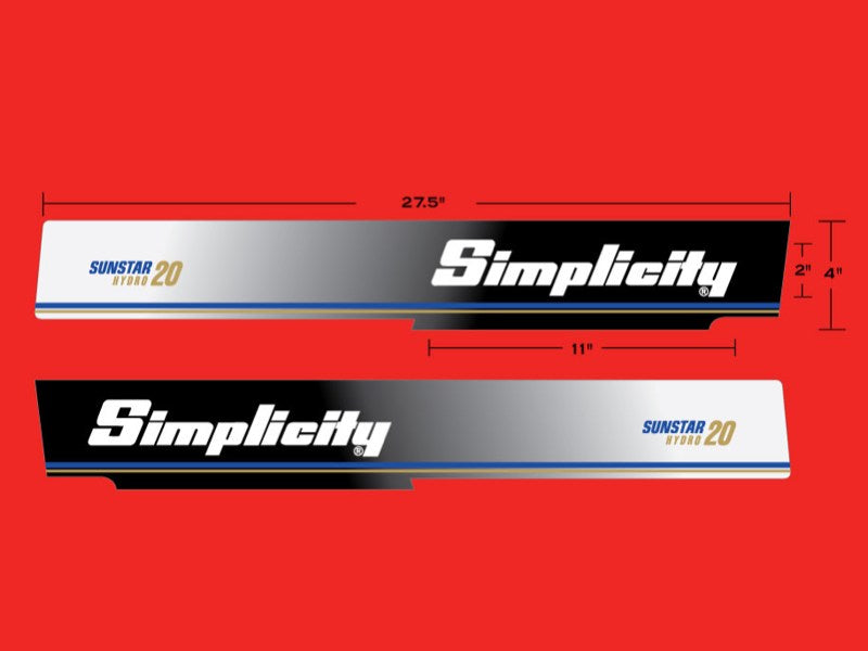 Simplicity Sunstar Lawn Tractor Decal – Vintage Reproductions