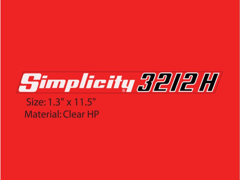 Simplicity 3212 H Hood Decal – Vintage Reproductions