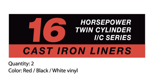 Simplicity 16 Horsepower Cast Iron Cylinders Decals – Vintage Reproductions