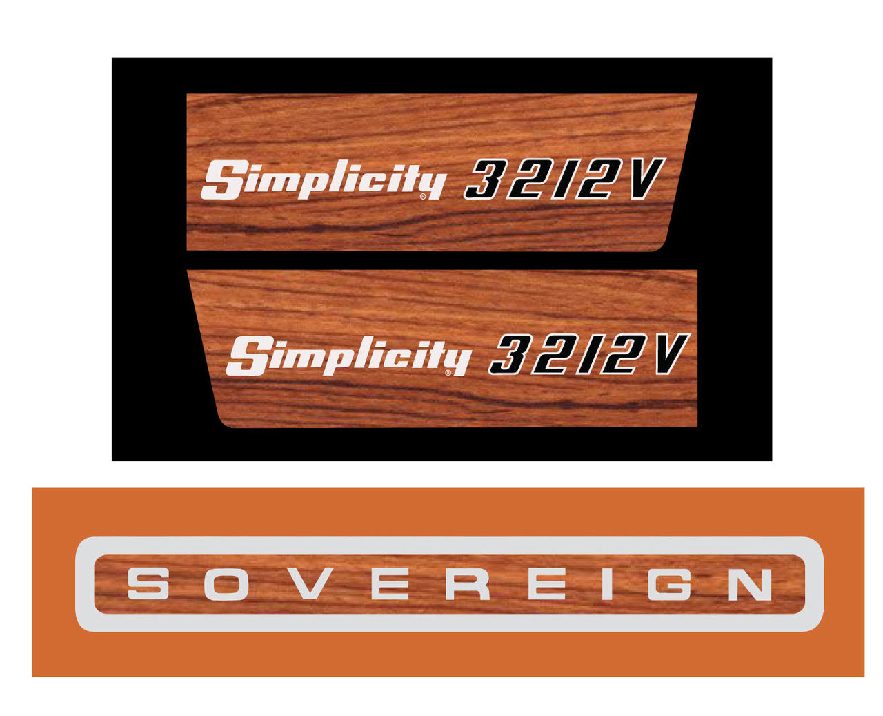 Simplicity 3212V Sovereign WoodGrain Decal – Vintage Reproductions