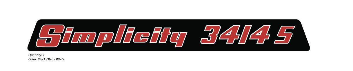 Simplicity 3414S Rear Fender Decal – Vintage Reproductions
