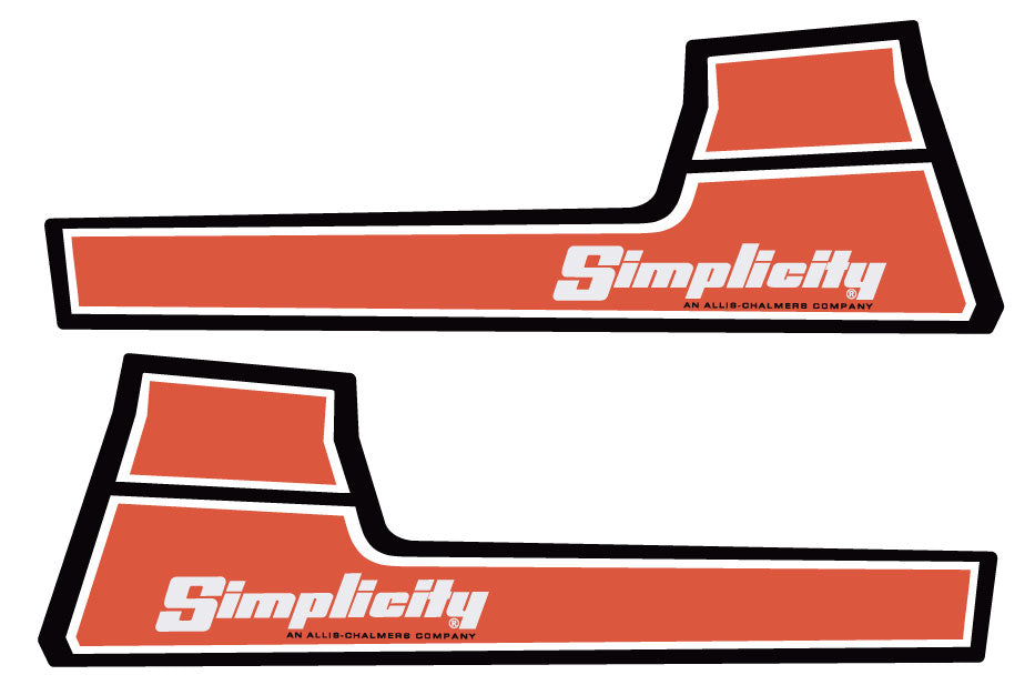 Simplicity 4211 Pre-1983 Lawn Tractor Decals with Allis Tagline ...