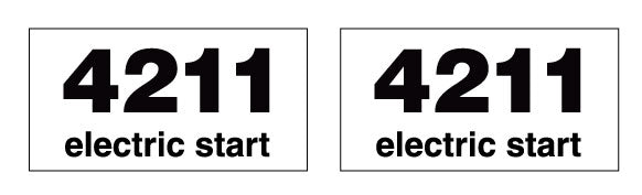 Simplicity 4211 Electric Start Decals – Vintage Reproductions