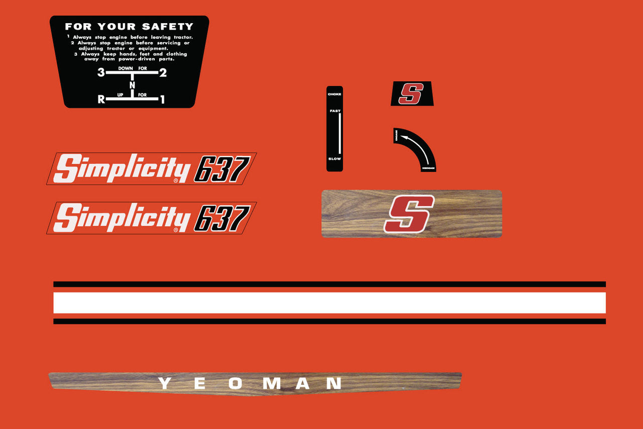 Simplicity 637 Yeoman Decal kit – Vintage Reproductions