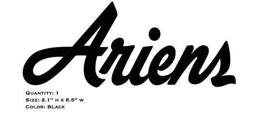 Ariens 7HP Snow Blower “Ariens” Logo Decal – Vintage Reproductions
