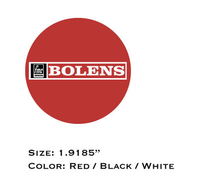 Bolens Steering Wheel Red Cap Decal – Vintage Reproductions