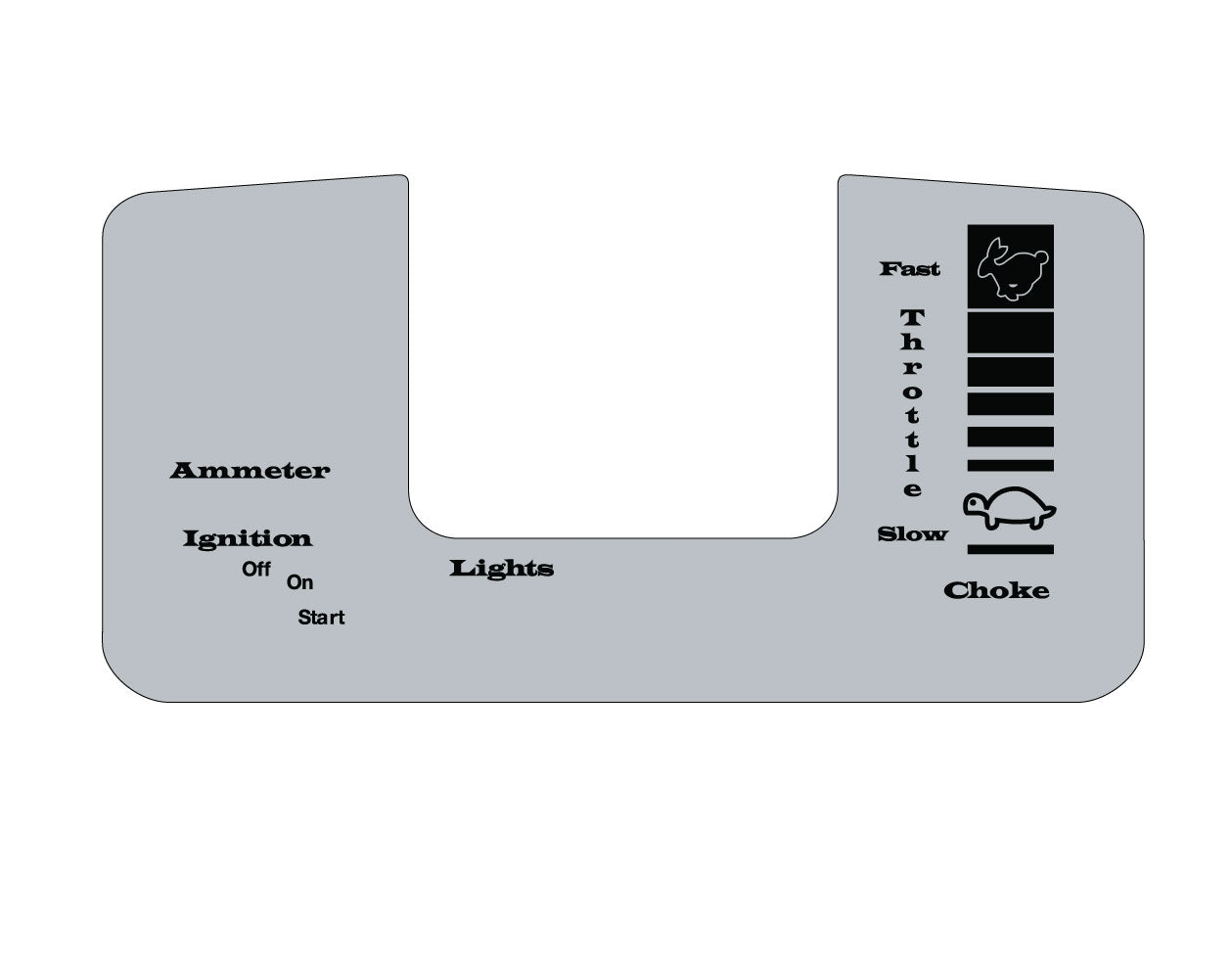 MTD 990 Dash Decal w/o lighter – Vintage Reproductions