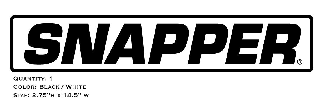 SNAPPER Decal – Vintage Reproductions