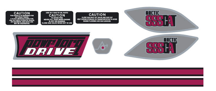 Arctic Cat 1970 SSSCat Mini Bike Decals – Vintage Reproductions