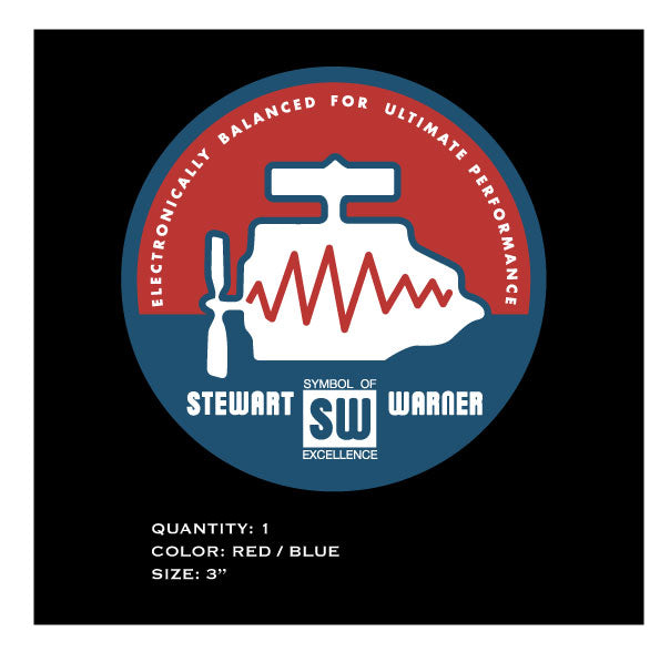 Stewart Warner inner fender decal – Vintage Reproductions