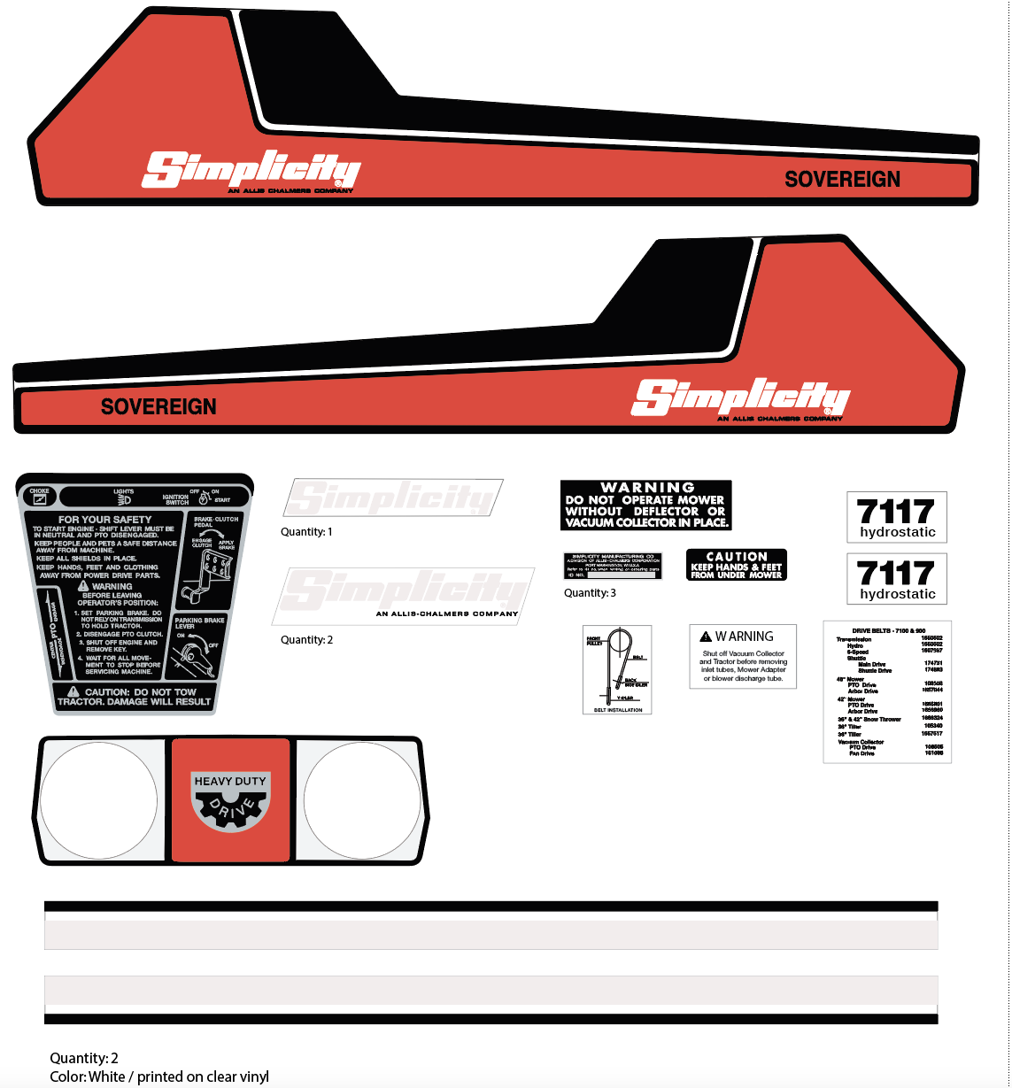 Simplicity 7117 Sovereign Decal Kit – Vintage Reproductions