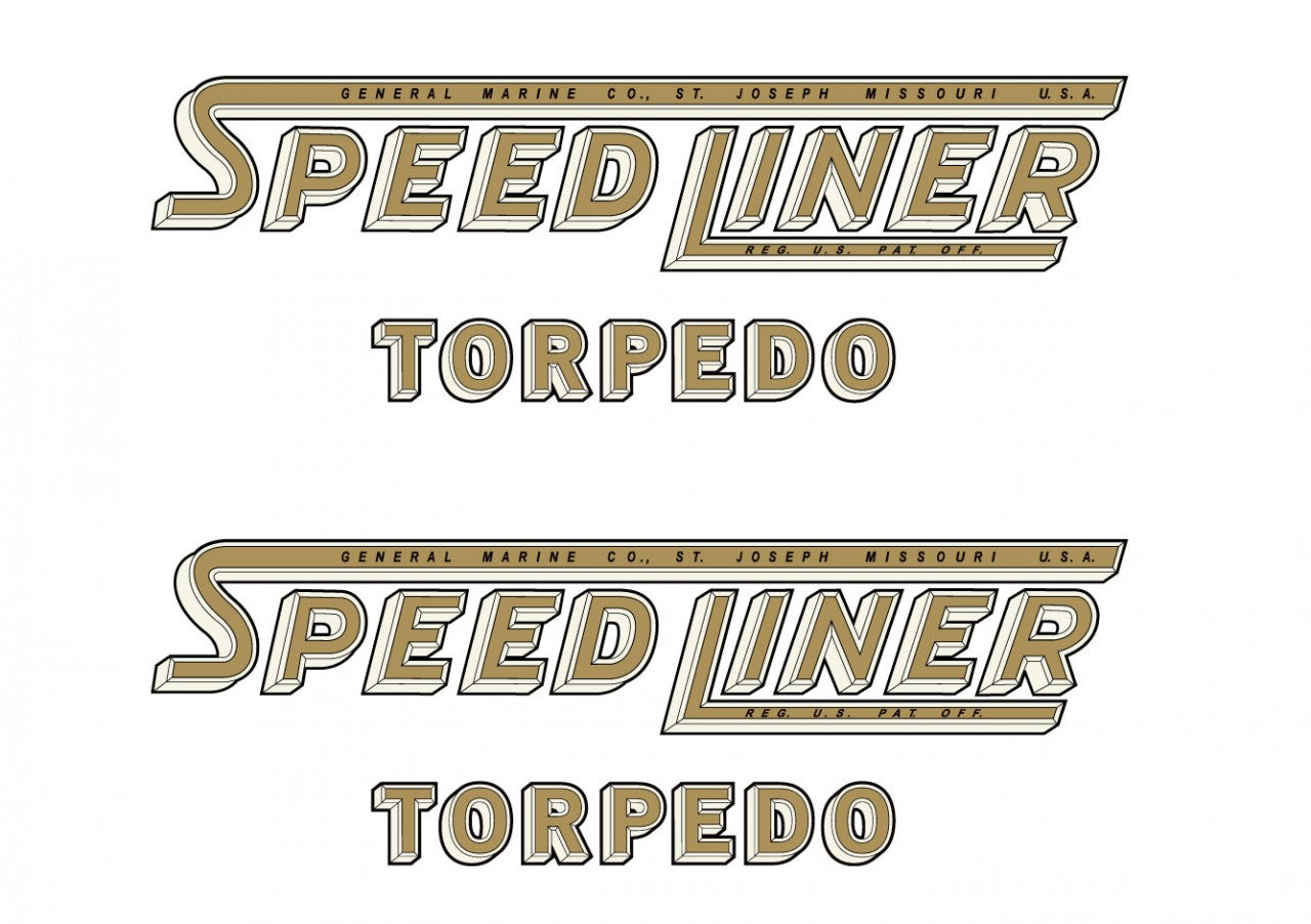 Speed Liner Torpedo Boat Decals – Vintage Reproductions