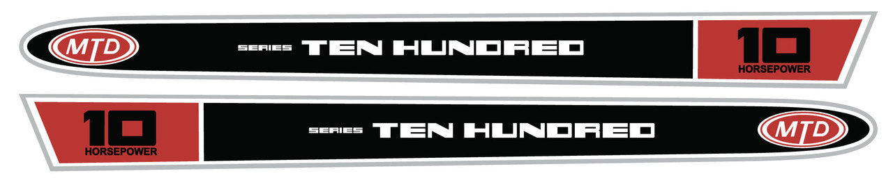 MTD Tractor Ten Horsepower Hood Decal – Vintage Reproductions