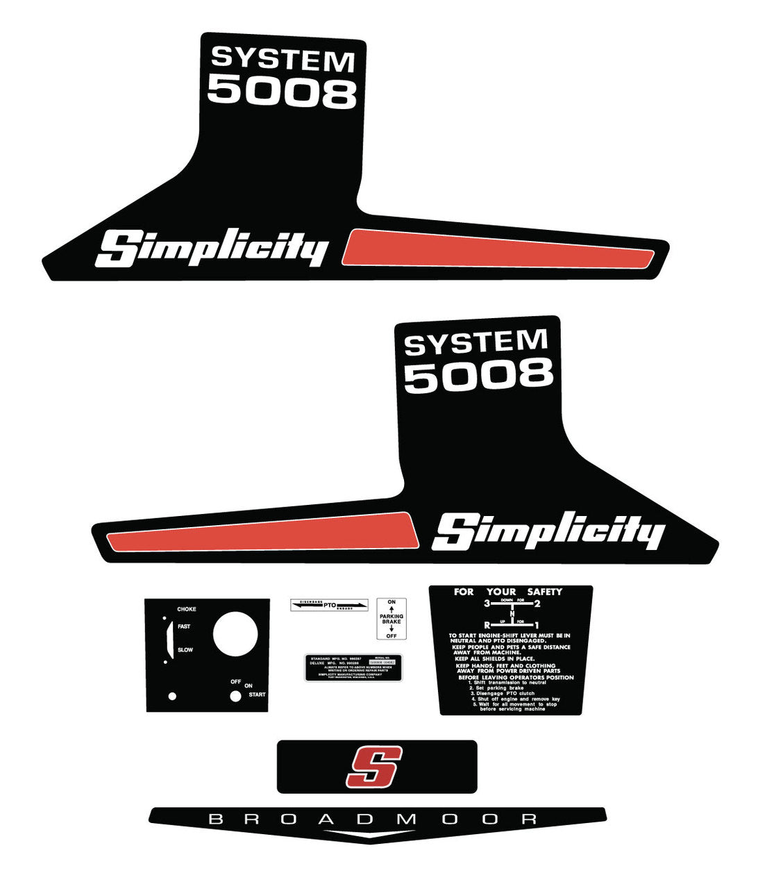 Simplicity 5008 System Decal Kit – Vintage Reproductions