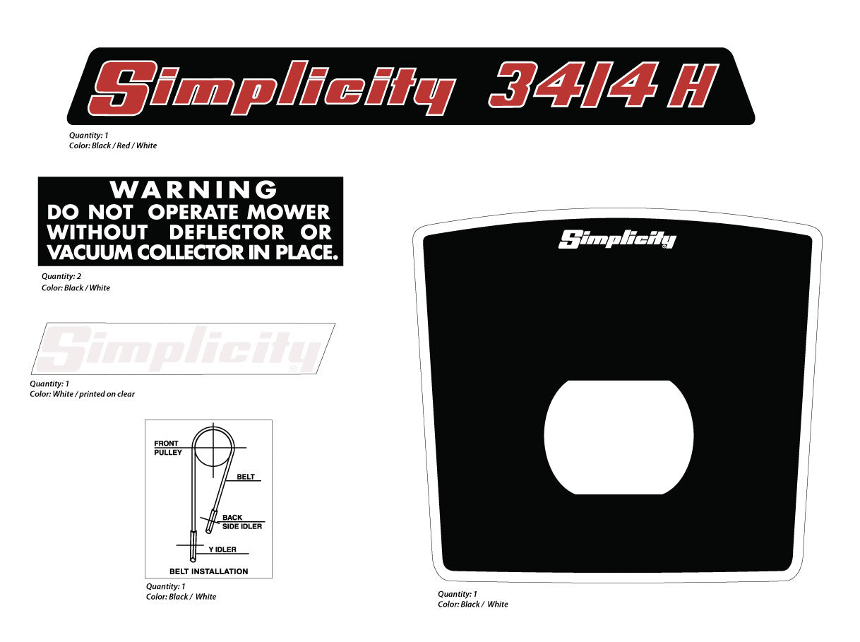 Simplicity 3414 H Baron Assorted Decals – Vintage Reproductions