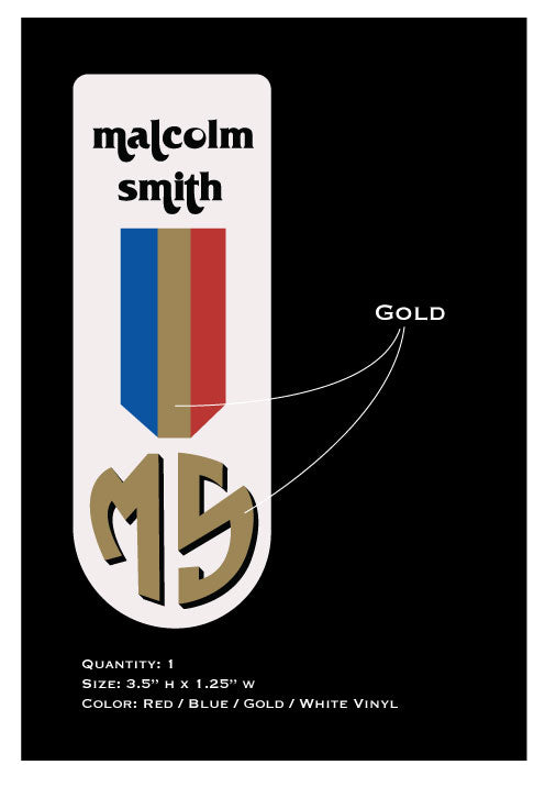 Malcom Smith Logo Decal – Vintage Reproductions