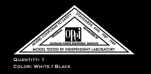 OPEI Manufacture 1987-1989 Decal – Vintage Reproductions