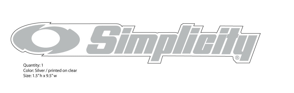 Simplicity Sovereign Landlord DLX Rear Fender Decal – Vintage Reproductions