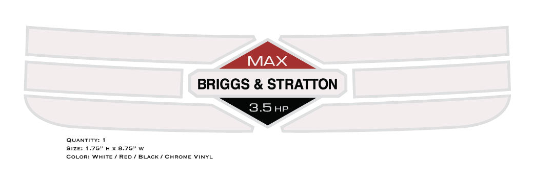 Briggs & Stratton 3.5hp Engine Decal – Vintage Reproductions