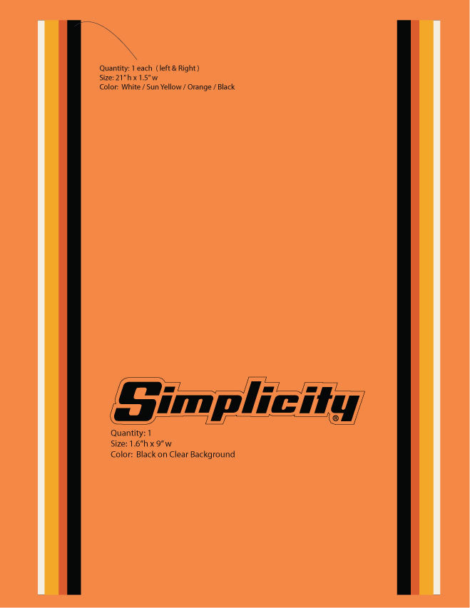 Simplicity 5212 Seat Fender Decal – Vintage Reproductions
