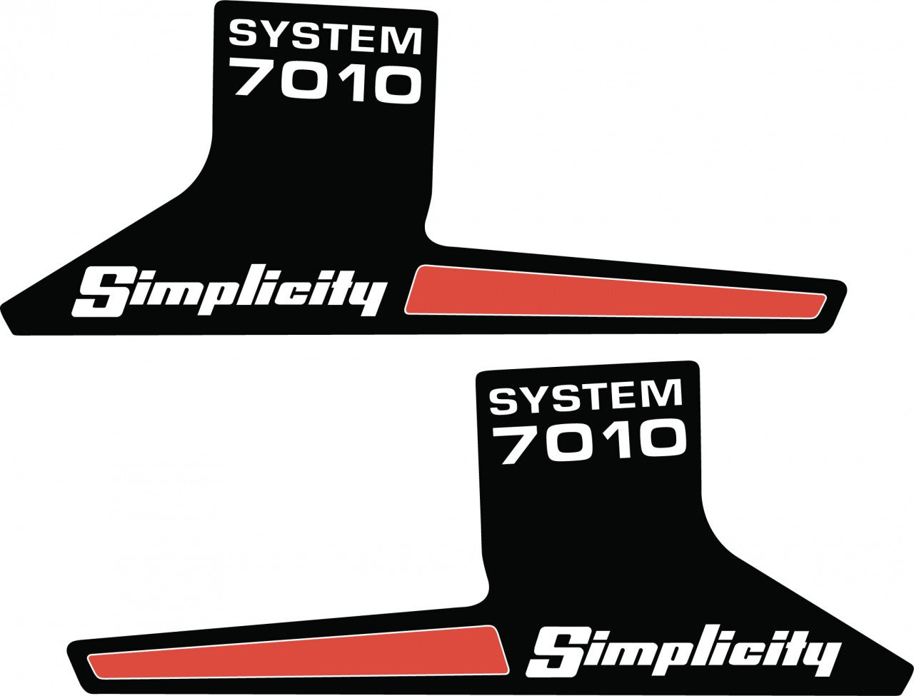 Simplicity 7010 System Hood Decal – Vintage Reproductions