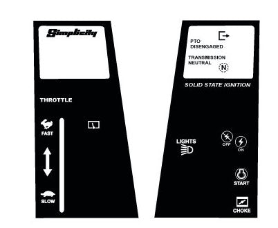 Simplicity Regent Dash Decals – Vintage Reproductions