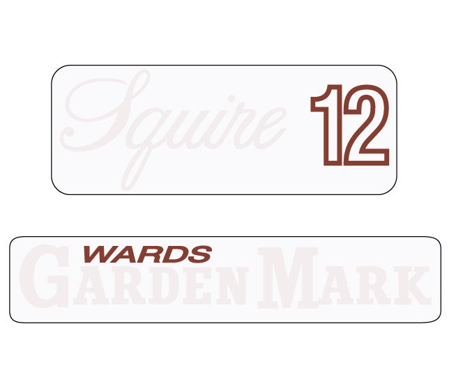 Wards Squire 12 Decals – Vintage Reproductions
