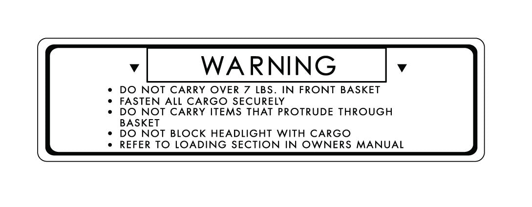 Honda Express Warning Decal – Vintage Reproductions